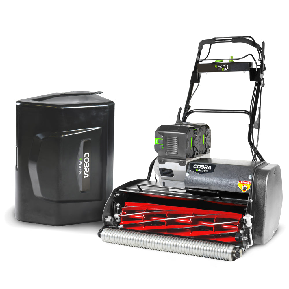 Cobra Fortis 25FTE 63cm/25" Fine Turf Battery-Powered Cylinder Lawn Mo ...