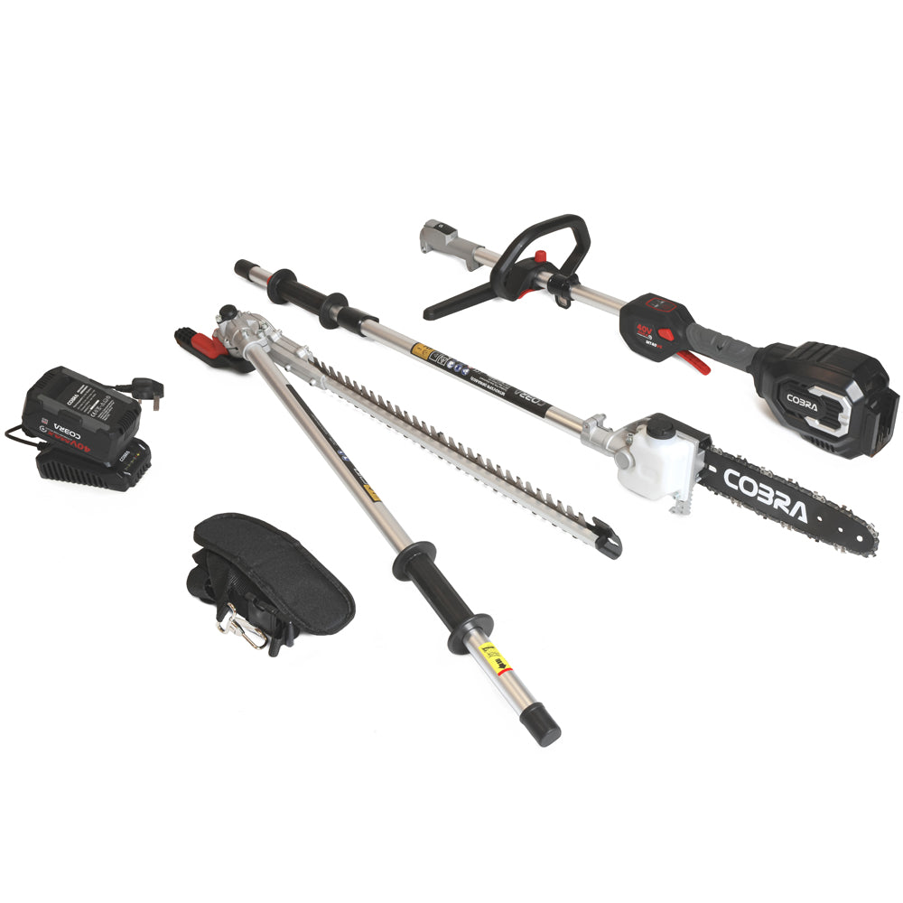 Cobra MT40VX 40V MAX+ Lithium-Ion Cordless Multi Tool Power Unit + Pol ...