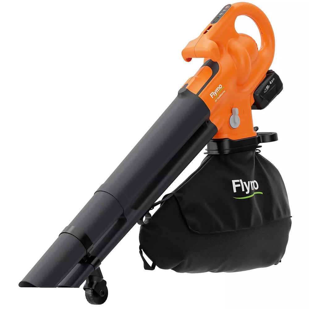Flymo EasiBlowVac 3-in-1 18V Cordless Blower Vacuum (with 4.0Ah Batter ...
