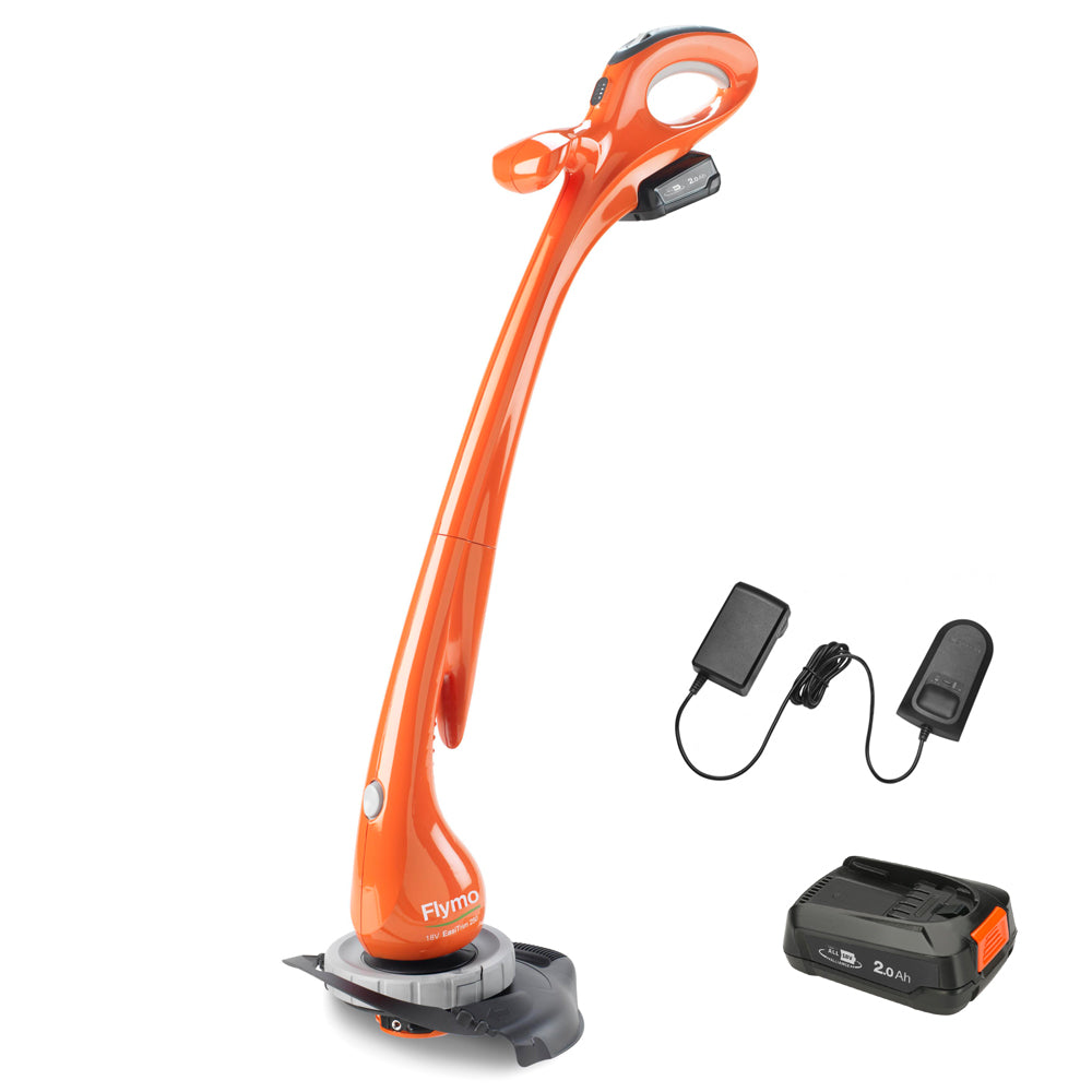 Flymo EasiTrim 250 18V Cordless Grass Trimmer & Lawn Edger (with 2.0Ah ...