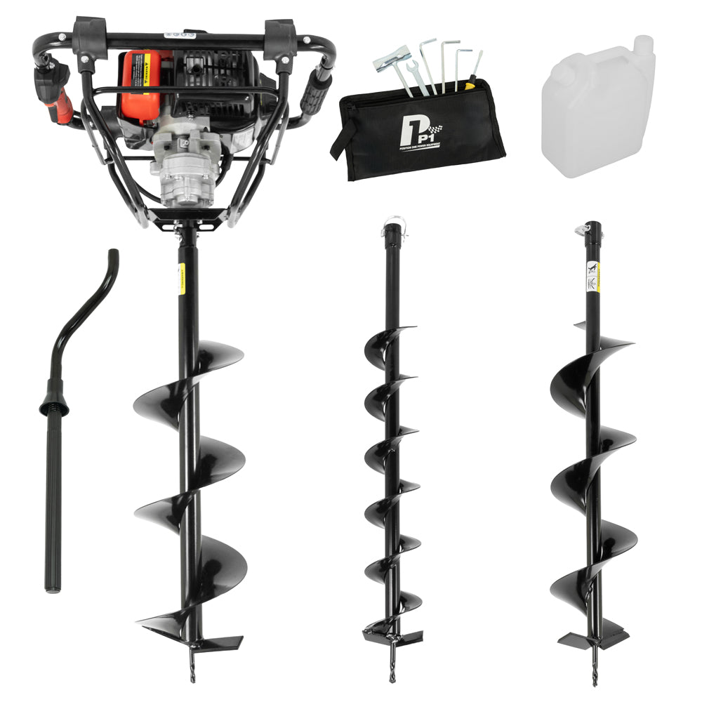 P1 P1-EA560BR Petrol Earth Auger with Brake System – The Green Reaper