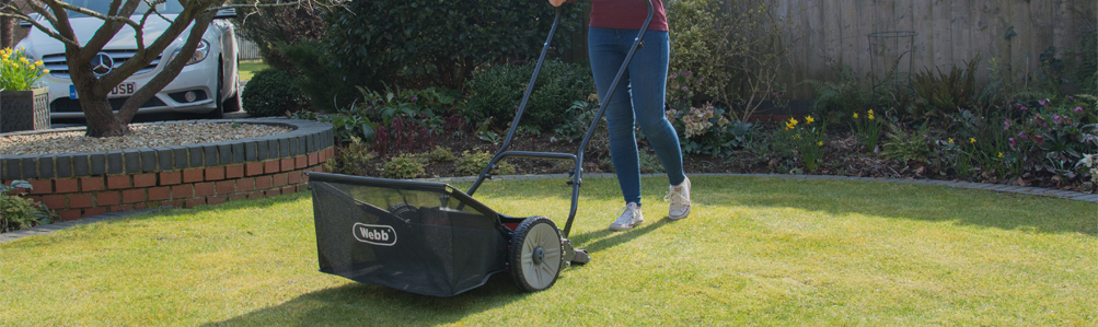 Webb Hand Mowers. Push Cylinder Lawn Mowers