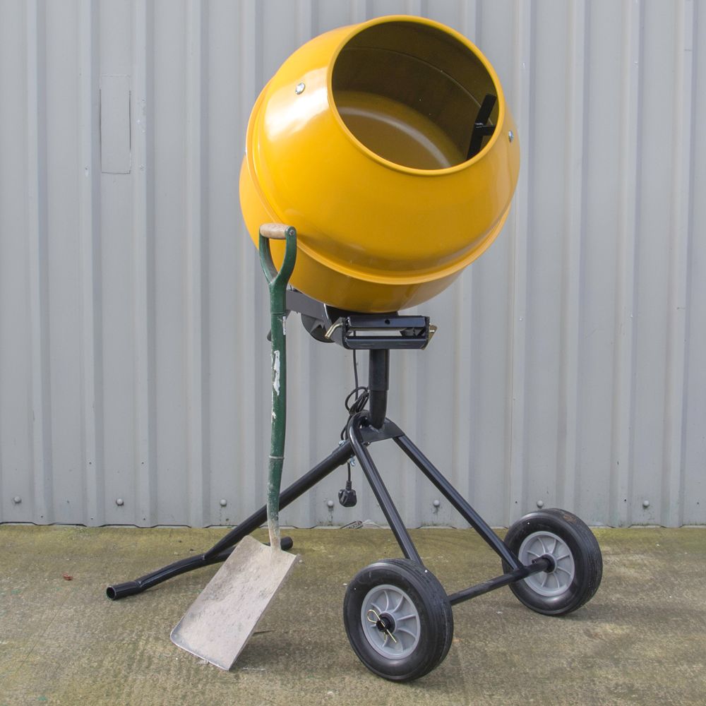 Hyundai HYCM63E 63 Litre Portable 220W Electric Cement / Concrete Mixer