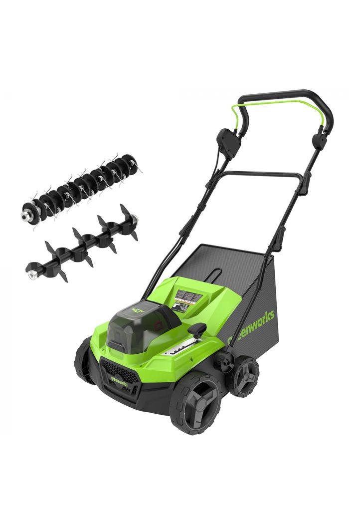 GreenWorks Cordless | Battery-Powered Lawn Scarifiers