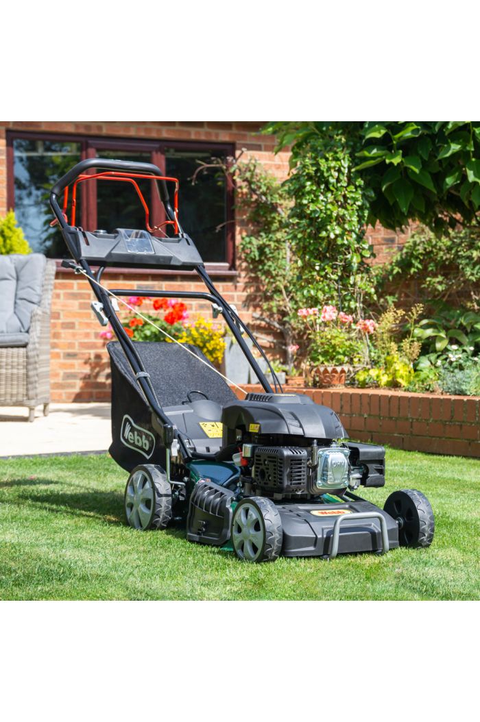 Webb Petrol Four-Wheel Rotary Lawn Mowers - Webb Walk-Behind Petrol ...
