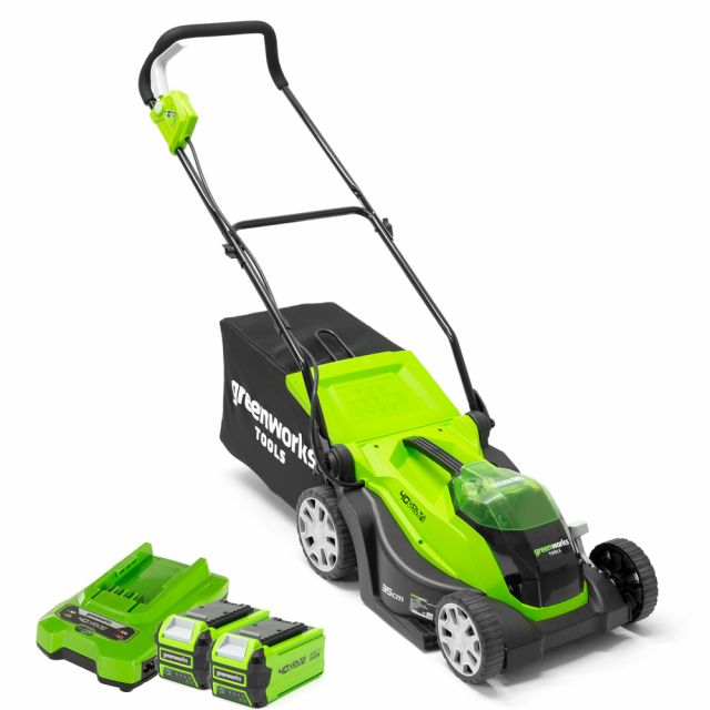 Flymo SimpliStore 300 Li 40V Push Cordless Lawn Mower (with 2 x 2.0Ah ...