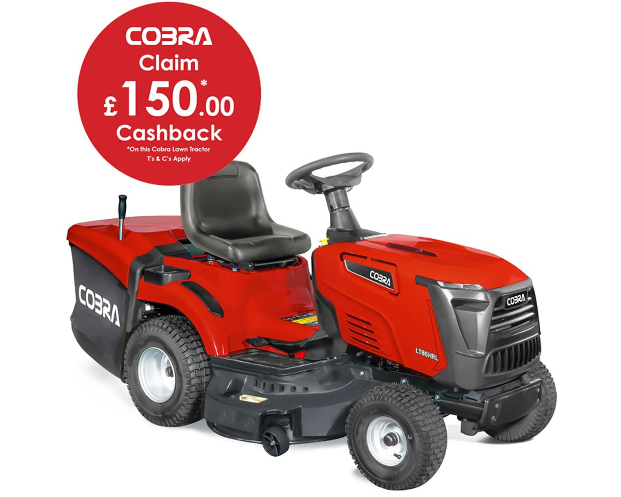 Cobra LT86HRL 33" Hydrostatic Rear Collect Lawn Tractor