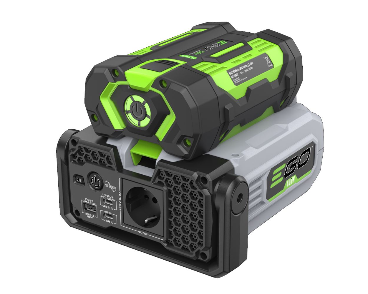 EGO Power+ PAD5001E Nexus Escape 500W 56V Power Inverter (with 2.5Ah ...