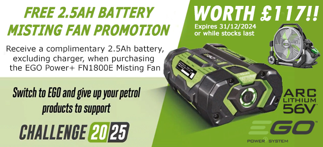 EGO Power+ FN1800E 56V Cordless Misting Fan (Bare Tool) * with FREE 2 ...